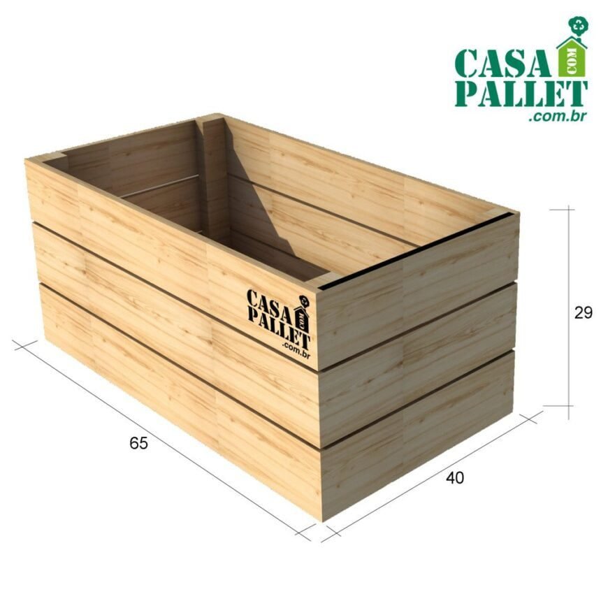 Caixote fechado - Casa com Pallet