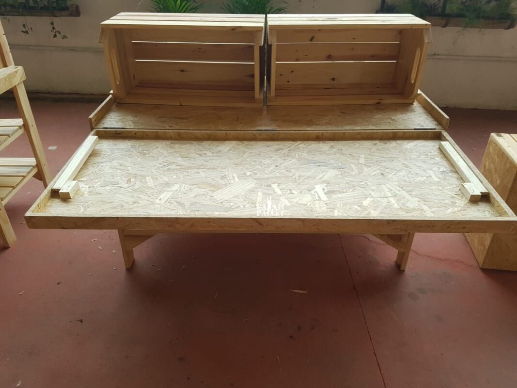 Expositor de Feira - Casa com Pallet