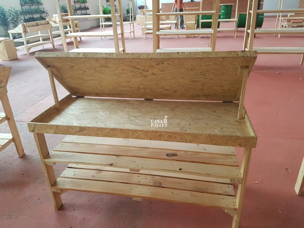 Expositor de Feira - Casa com Pallet
