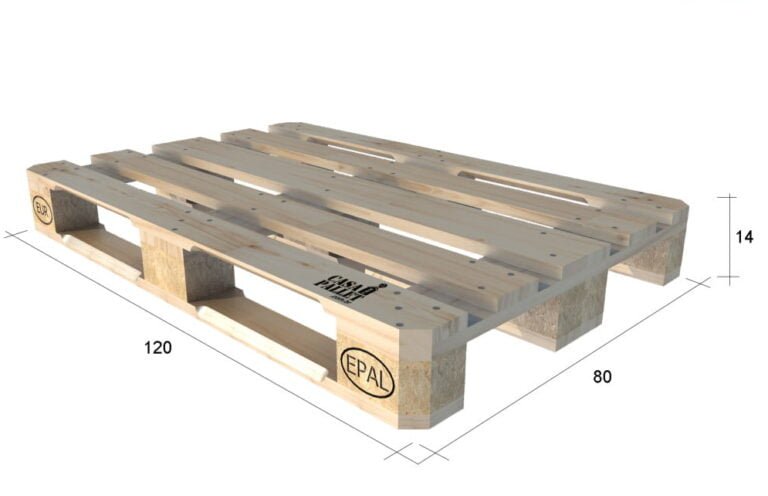Pallet Cru para estoque e logística - Casa com Pallet