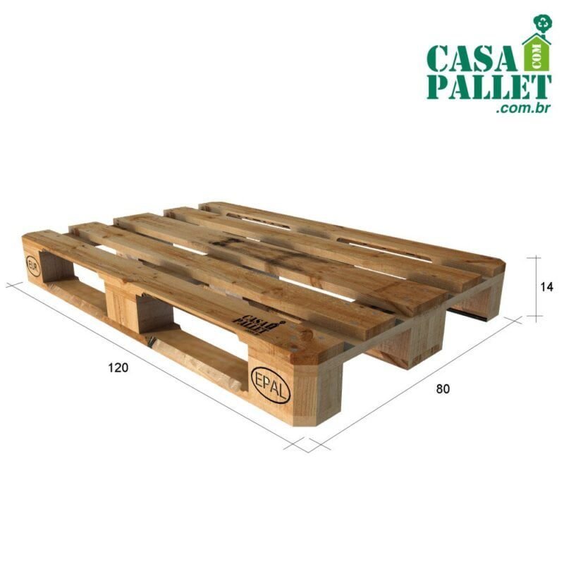 Pallet Cru para estoque e logística - Casa com Pallet